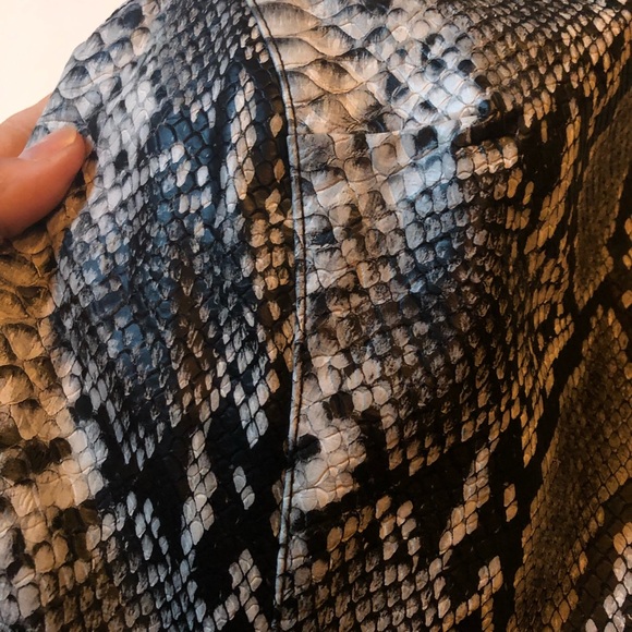 French Connection | Dresses | French Connection Faux Snakeskin Leather ...